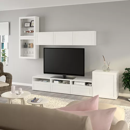 IKEA Tenerife - BESTÅ mueble TV puertas vidrio