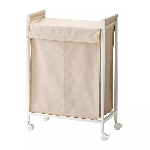 IKEA Menorca - ENHET laundry bin with casters, white