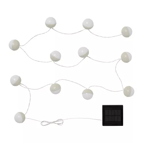 IKEA Fuerteventura - SOLVINDEN LED string light with 12 lights, solar ...