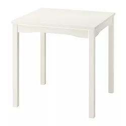 IKEA Gran Canaria - HAUGA dining table, white/birch veneer, 74x74 cm