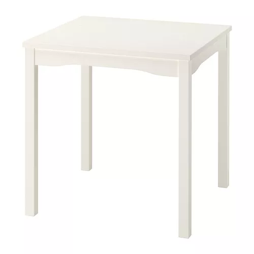 IKEA Gran Canaria - HAUGA dining table, white/birch veneer, 74x74 cm