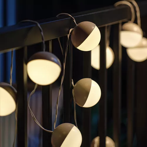 IKEA Fuerteventura - SOLVINDEN LED string light with 12 lights, solar ...