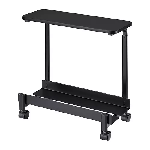 IKEA Ibiza - LÅNESPELARE soporte para PC con balda, negro