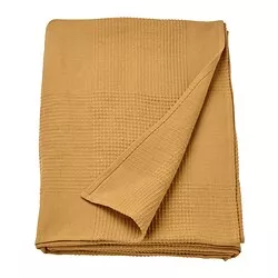 IKEA Fuerteventura - INDIRA bedspread, yellow-beige, 230x250 cm