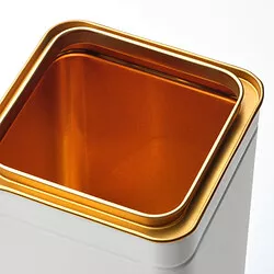 IKEA Gran Canaria - BLOMNING lata con tapa, hueso/para café/té