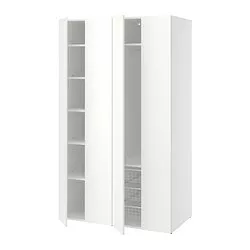 IKEA Mallorca - LASTARE wardrobe, white, 120x62x200 cm