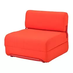 IKEA PS 2026 chair bed, Skiftebo bright orange