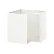 IKEA Mallorca - METOD corner base cabinet with shelf, white/Voxtorp ...