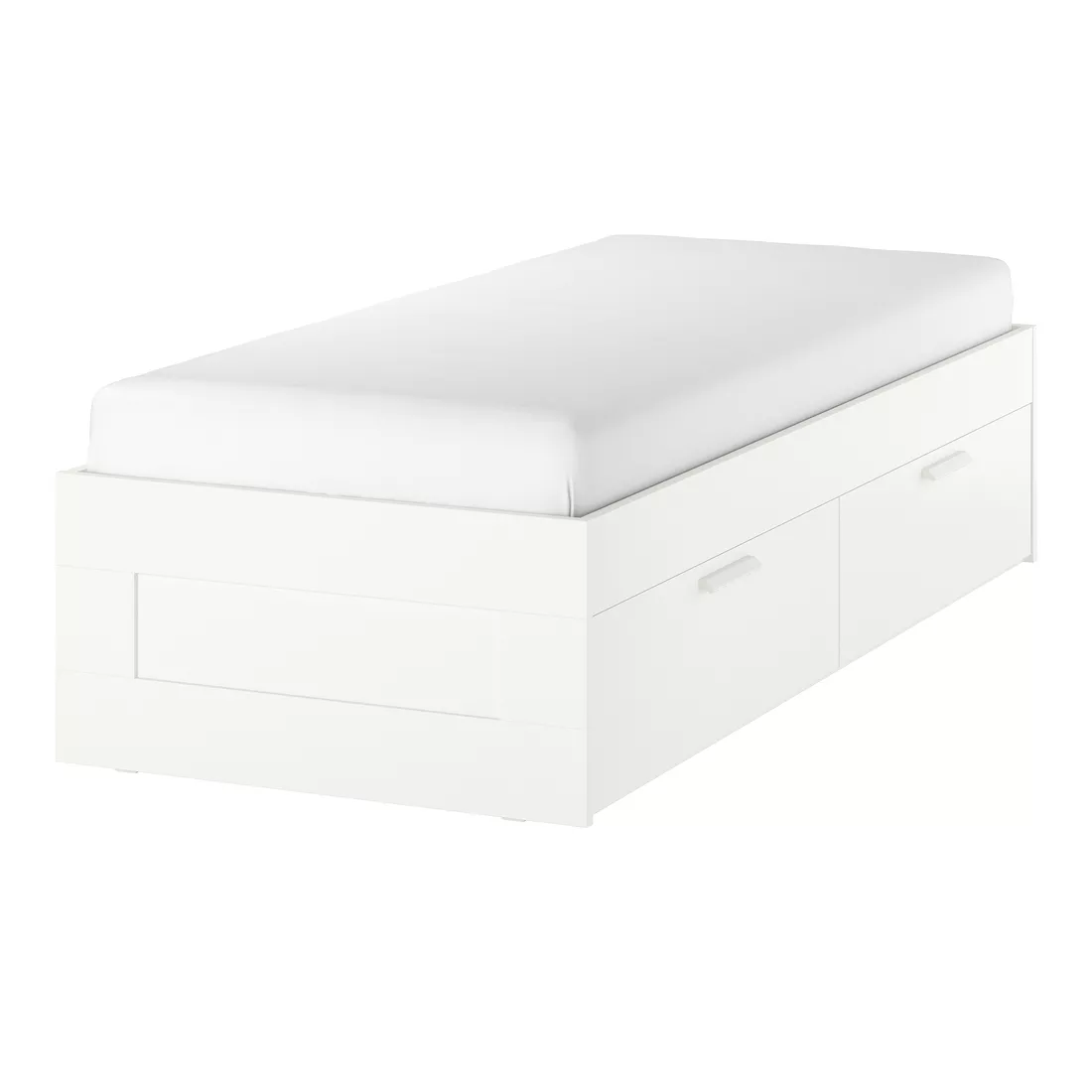 IKEA Menorca - BRIMNES bed with storage, white/Lönset, 90x200 cm