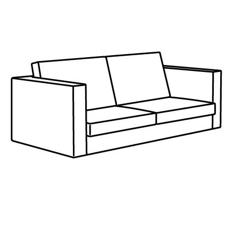 IKEA Gran Canaria - SALTSJÖBADEN loveseat, Fridtuna light beige